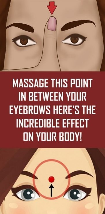 MASSAGE THIS POINT IN BETWEEN YOUR EYEBROWS: HERE’S THE INCREDIBLE ...