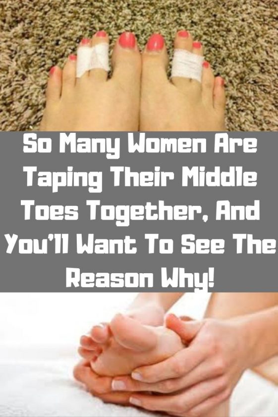 SO MANY WOMEN ARE TAPING THEIR MIDDLE TOES TOGETHER, AND YOU’LL WANT TO ...